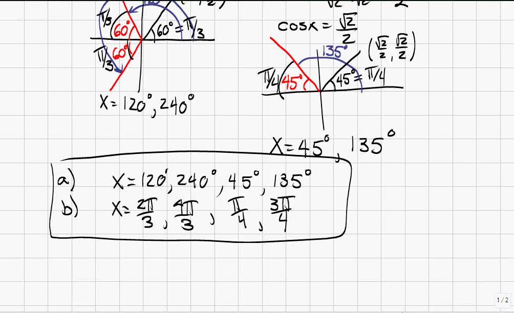 Solving Trig Equations On Intervals - Tessshebaylo